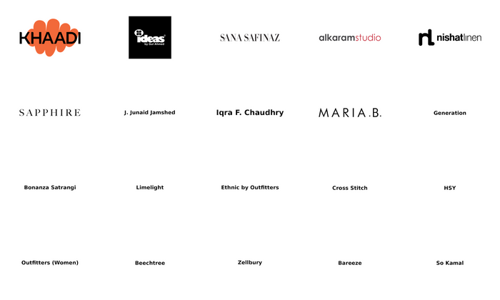 Top 20 Pakistani Women's Clothing Brands